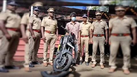 பைக் வீலிங் செய்து வீடியோ பதிவேற்றிய இளைஞர் கைது - Youth arrested for ...